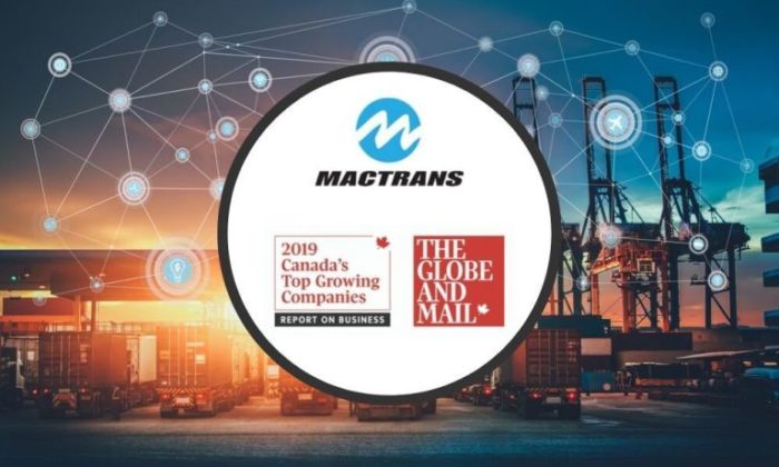 Mactrans Logistics Inc. Places No. 268 on The Globe and Mail's Brand ...